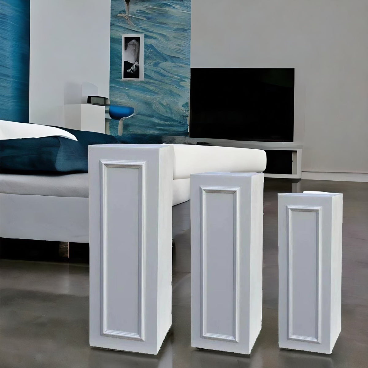 White Square PVC Foam Display Stands – Lamsit Ibdaa